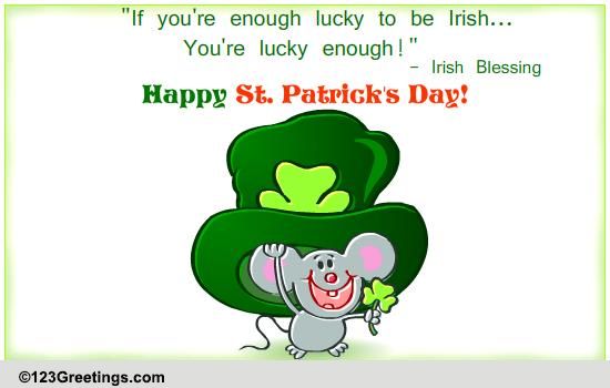 St. Patrick's Day Irish Blessing! Free Irish Blessings eCards | 123 ...