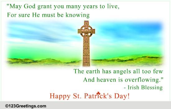 St. Pat's Day Irish Blessings Card! Free Irish Blessings eCards | 123 ...