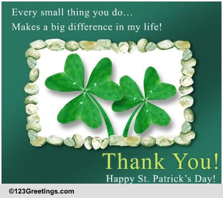St. Patrick's Day Thank You Ecard! Free Thank You eCards, Greeting ...