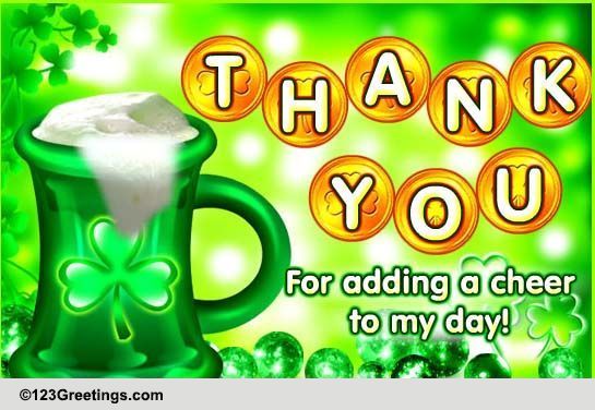 Thank You Cheers! Free Thank You eCards, Greeting Cards | 123 Greetings