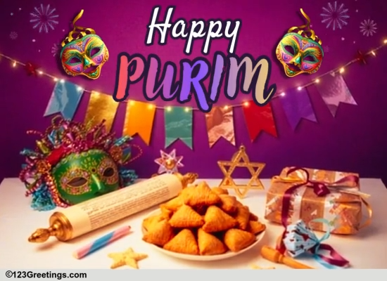 Purim Wishes For Loved Ones Free Purim eCards, Greeting Cards | 123 ...