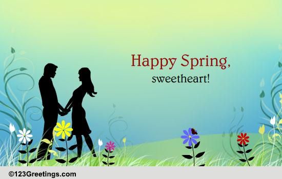Spring Romance... Free Flowers eCards, Greeting Cards | 123 Greetings
