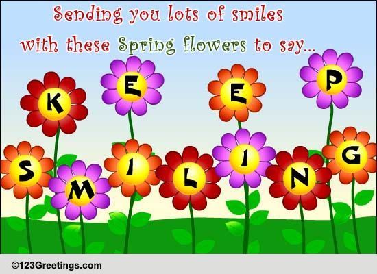 Spring Flowers Cards, Free Spring Flowers Wishes, Greeting Cards | 123 ...