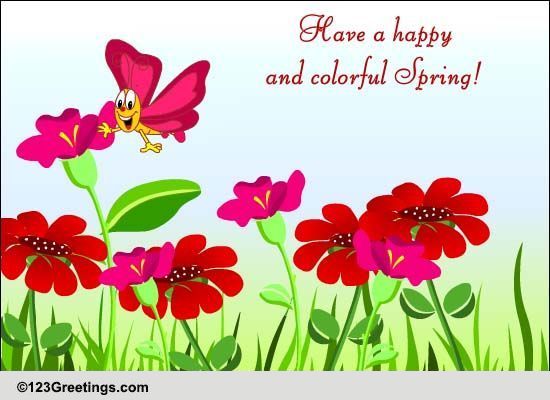 Spring Fun And Smiles! Free Fun eCards, Greeting Cards | 123 Greetings