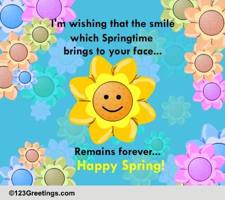 Springtime Warm Wish... Free Magic of Spring eCards, Greeting Cards ...