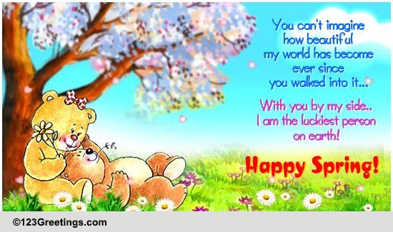Spring Love Cards, Free Spring Love Wishes, Greeting Cards | 123 Greetings
