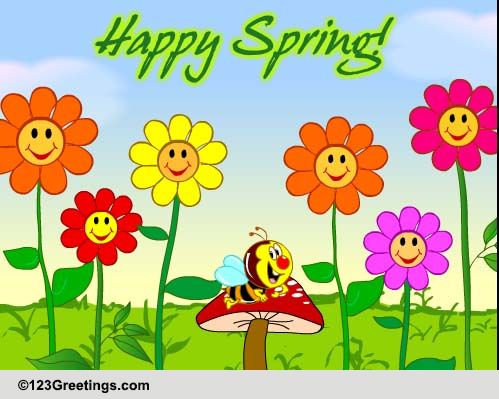 Wish A Happy Spring. Free Happy Spring eCards, Greeting Cards | 123 ...