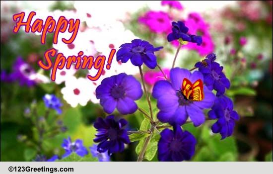 Wonders Of Spring! Free Happy Spring eCards, Greeting Cards | 123 Greetings