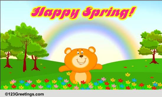 Showering Spring Wishes! Free Happy Spring eCards, Greeting Cards | 123 ...
