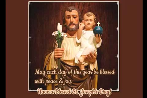 Blessed With Peace And Joy. Free Saint Joseph's Day eCards | 123 Greetings