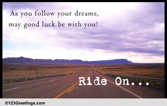 Good Luck Be With You... Free Good Luck eCards, Greeting Cards | 123 ...