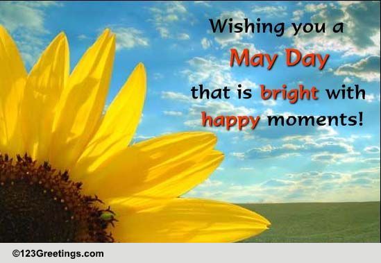 Bright May Day Wishes. Free May Day eCards, Greeting Cards | 123 Greetings