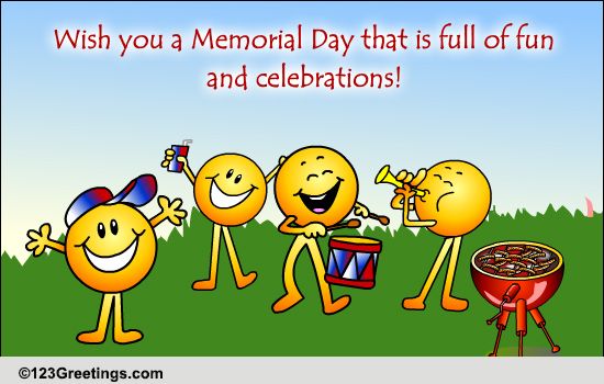 Memorial Day Fun Wish. Free Friends & Family eCards, Greeting Cards ...