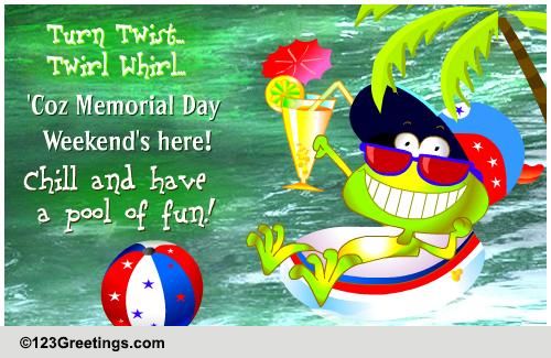 Have A Pool Of Fun! Free Weekend eCards, Greeting Cards | 123 Greetings