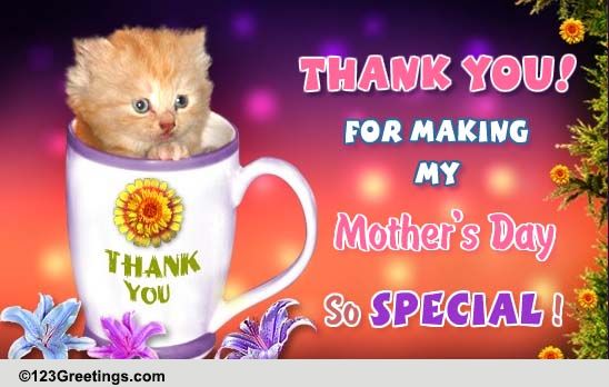 Mother's Day Thank You Cards, Free Mother's Day Thank You Wishes | 123 ...