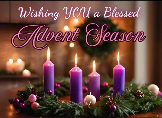 Wishing Blessed Advent Season. Free Advent eCards, Greeting Cards | 123 ...