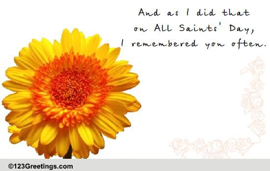 All Saints' Day Blessings... Free All Saints' Day eCards, Greeting ...