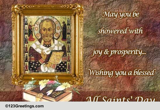 Blessings On All Saints' Day. Free All Saints' Day eCards | 123 Greetings