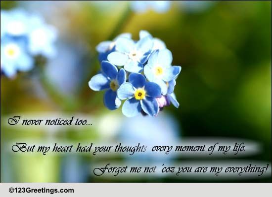 Forget Me Not Day Cards, Free Forget Me Not Day Wishes, Greeting Cards ...