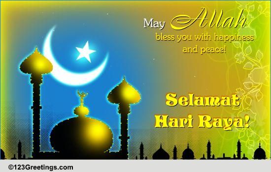 Happiness And Peace... Free Hari Raya eCards, Greeting Cards | 123 ...