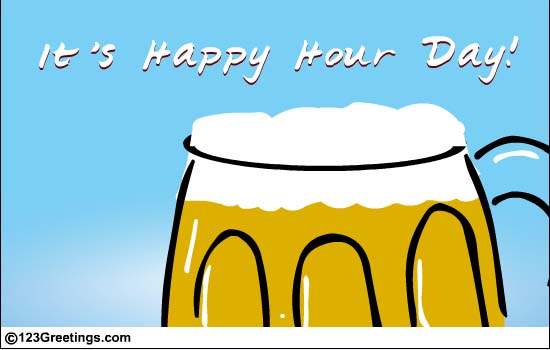 Cheers! Free National Happy Hour Day eCards, Greeting Cards | 123 Greetings