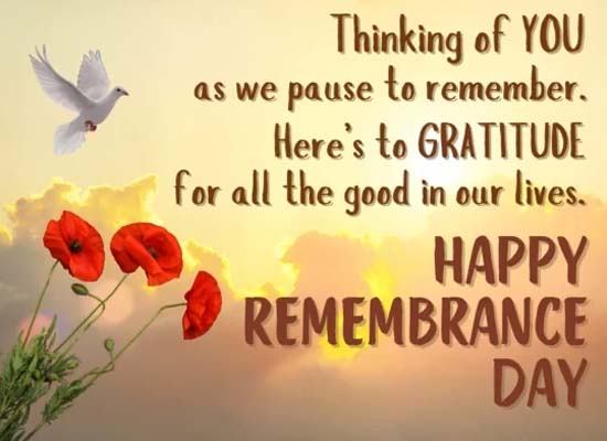 Remembrance Day Cards, Free Remembrance Day Wishes, Greeting Cards ...