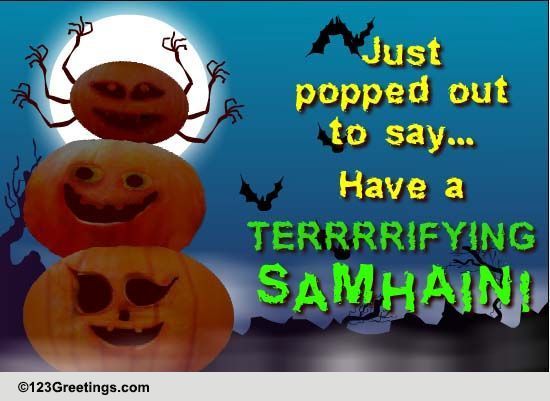 Terrifying Samhain... Free Samhain eCards, Greeting Cards | 123 Greetings