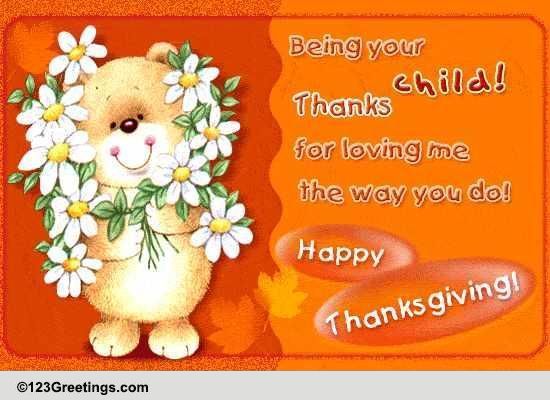 Be Thankful On Thanksgiving! Free Family eCards, Greeting Cards | 123 ...