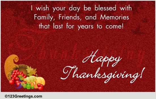 A Thanksgiving Prayer Card! Free Prayers eCards, Greeting Cards | 123 ...