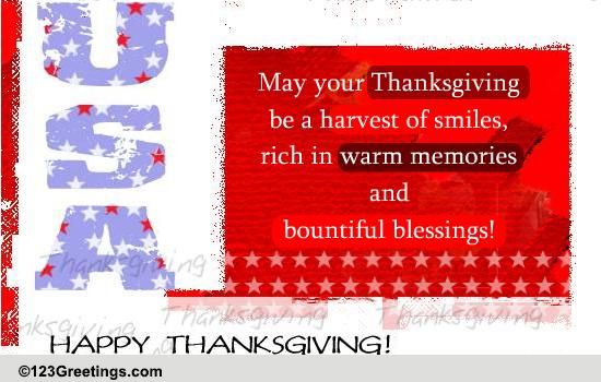 Bountiful Blessings On Thanksgiving! Free Prayers eCards, Greeting ...