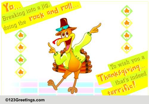A Terrific Thanksgiving... Free Turkey Fun eCards, Greeting Cards | 123 ...