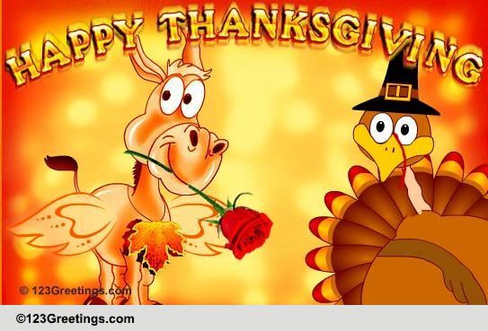 Surprise Turkey Smooch! Free Turkey Fun eCards, Greeting Cards | 123 ...