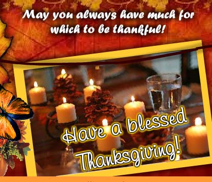 Have A Blessed Thanksgiving! Free Happy Thanksgiving eCards | 123 Greetings