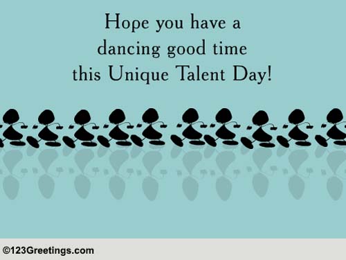 Dancing Good Time! Free Unique Talent Day eCards, Greeting Cards | 123 ...