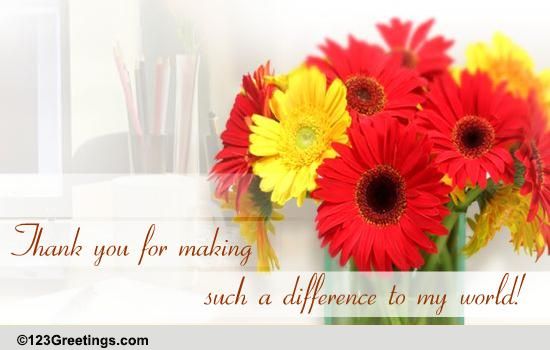 Thank You For Making A Difference... Free World Kindness Day eCards ...
