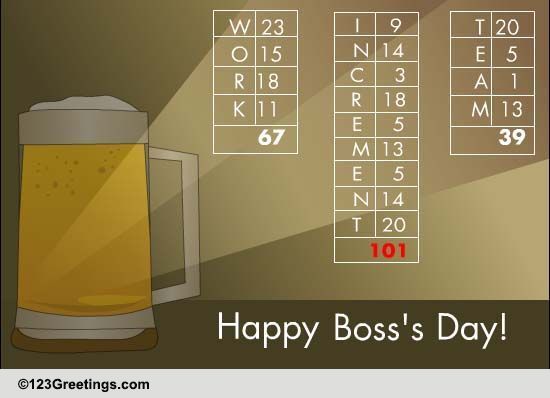 Fun For Your Boss On Boss's Day. Free Fun eCards, Greeting Cards | 123 ...