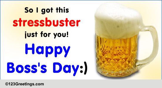 A Fun Wish On Boss's Day. Free Happy Boss's Day eCards, Greeting Cards ...