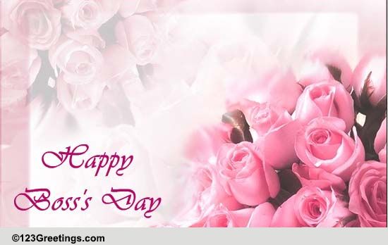 Happiness To Your Boss. Free Happy Boss's Day eCards, Greeting Cards ...