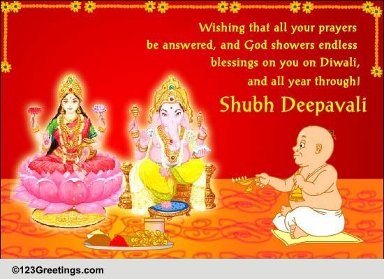 Diwali Aarti With Panditji! Free Virtual Aarti eCards, Greeting Cards ...