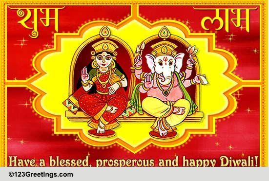 Shubh Labh Shubh Deepavali! Free Business Greetings eCards | 123 Greetings
