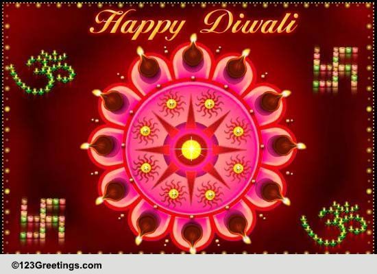 Rangoli For Diwali! Free Rangoli eCards, Greeting Cards | 123 Greetings