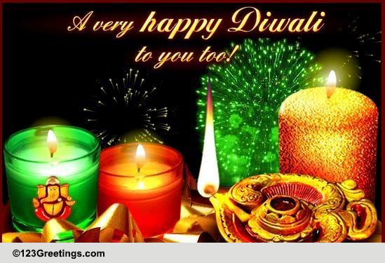 A Warm Diwali Thank You! Free Thank You eCards, Greeting Cards | 123 ...