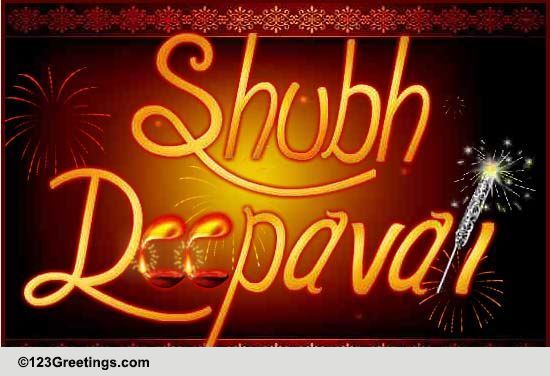 Shubh Deepavali Fireworks! Free Happy Diwali Wishes eCards | 123 Greetings