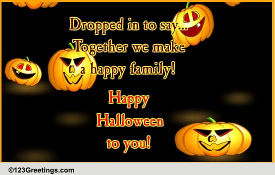 Halloween Family Wish! Free Family eCards, Greeting Cards | 123 Greetings