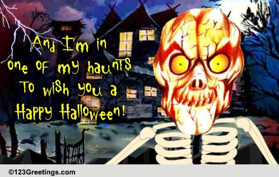 Haunted Halloween! Free Haunted House eCards, Greeting Cards | 123 ...