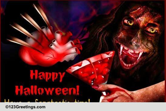 Fangtastic Halloween! Free Horror eCards, Greeting Cards | 123 Greetings