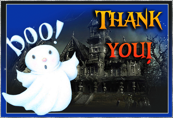 Thank You! Have A Creepy Halloween. Free Thank You eCards | 123 Greetings