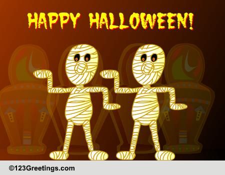 Unwrap A Spooky Surprise On Halloween! Free Happy Halloween eCards ...