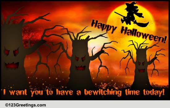 Bewitching Halloween! Free Happy Halloween eCards, Greeting Cards | 123 ...