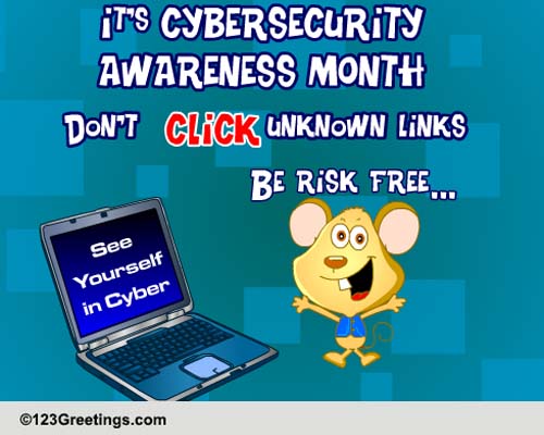 Stay Alert! Free Cybersecurity Awareness Month eCards, Greeting Cards ...